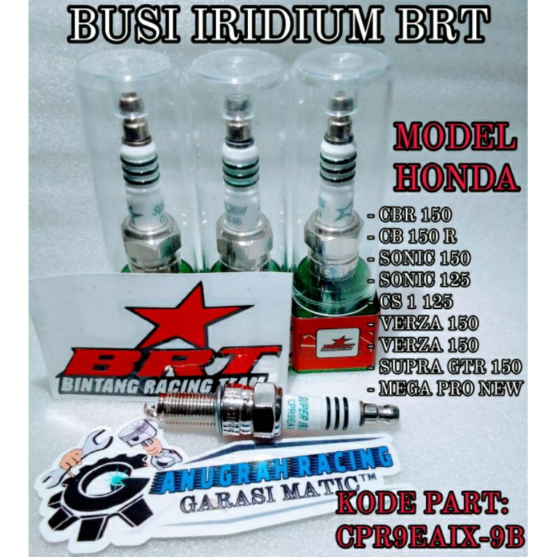 Jual BUSI RACING IRIDIUM BRT CPR9EAIX-9B HONDA SONIC 150 CB 150R CBR 150 VERZA MEGA PRO NEW MONO ...