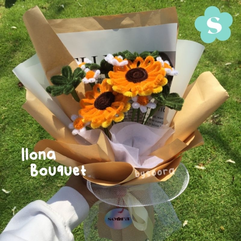 Jual ILONA BOUQUET | Pipe Cleaner Flower Bouquet/Buket Kawat Bulu ...