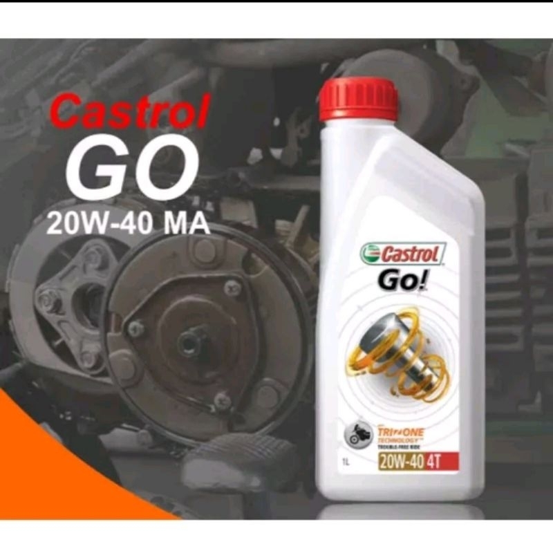 Jual Castrol GO 4T 1 liter SAE 20W /40 (100%ASLI) | Shopee Indonesia