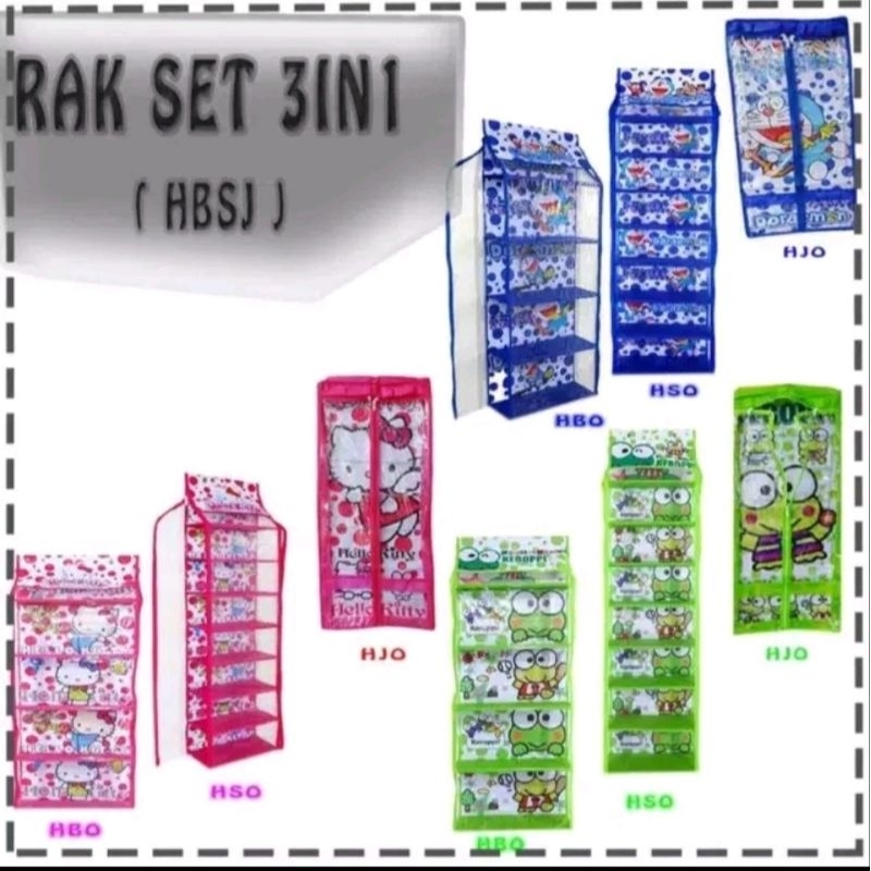 Jual RAK SET HBO 3 IN 1(RAK SEPATU,RAK TAS,RAK HIJAB) | Shopee Indonesia