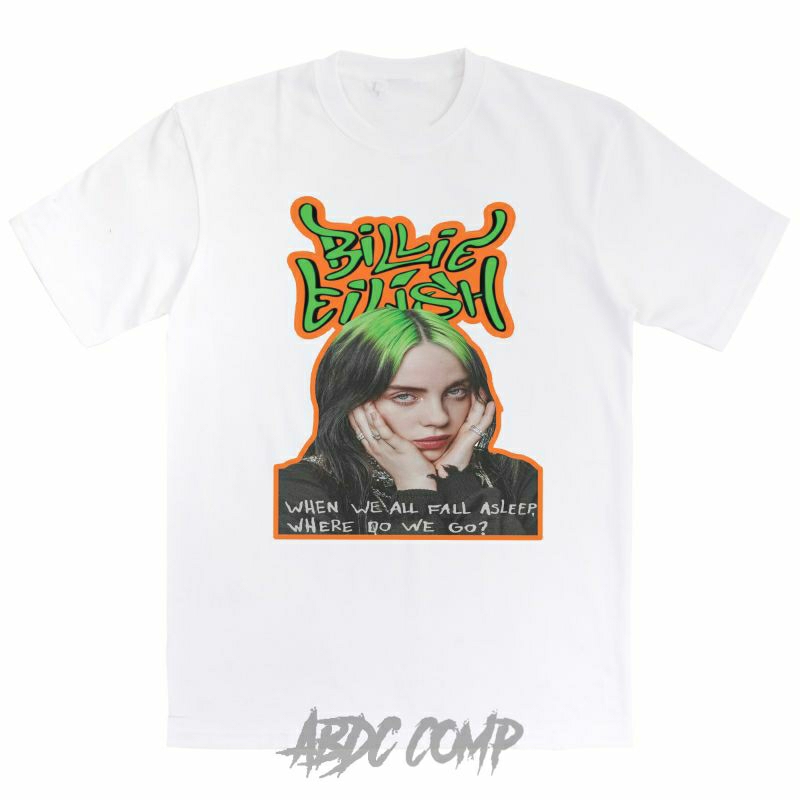 Jual T-shirt HnM x Billie Eilish - Where Do We Go ? / Kaos Cewe Cowo ...