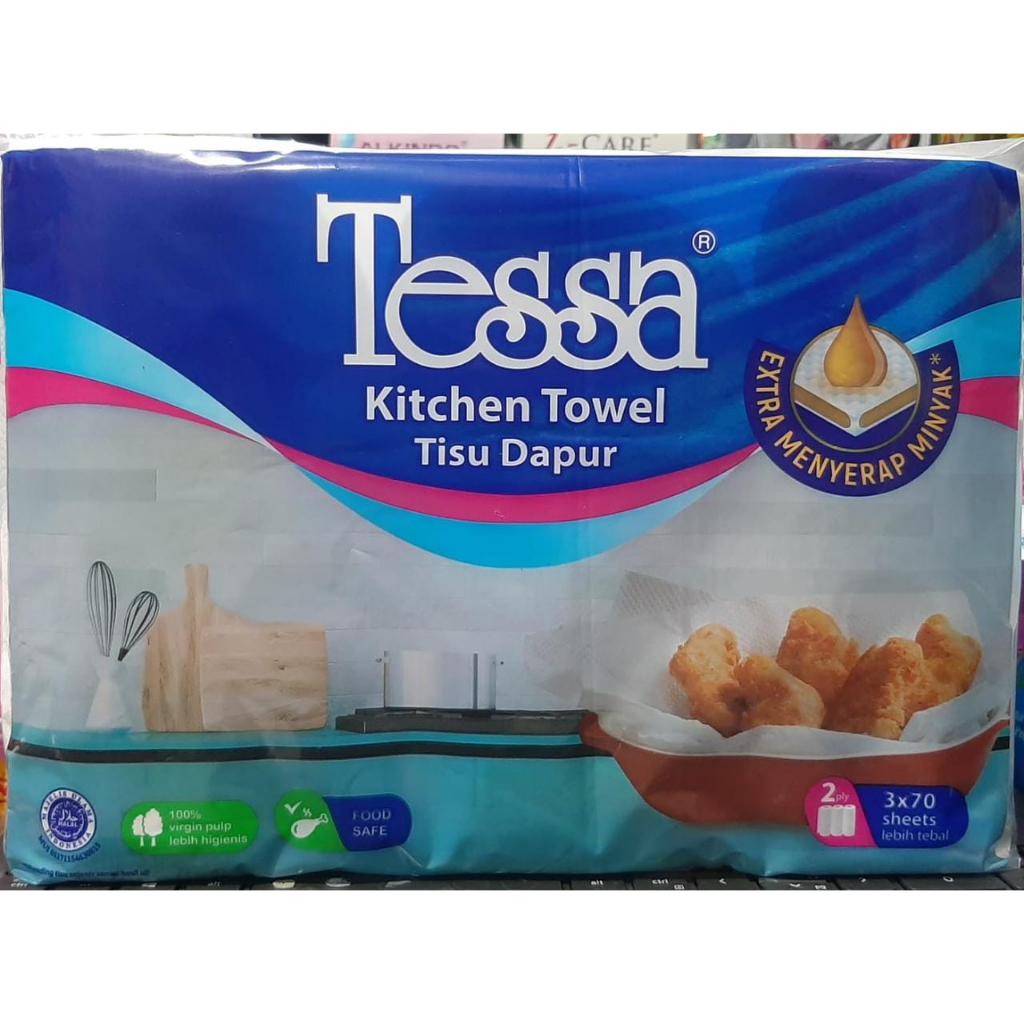 Jual Tissue Dapur Tessa 3 Roll x 70 Sheets x 2 Ply TTP-001 ( Warna ...
