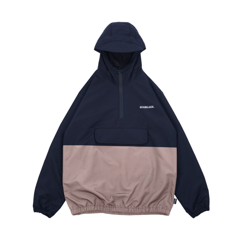 Jual Dobujack Cagoule Jacket Hyeta Black Saga Cream | Shopee Indonesia