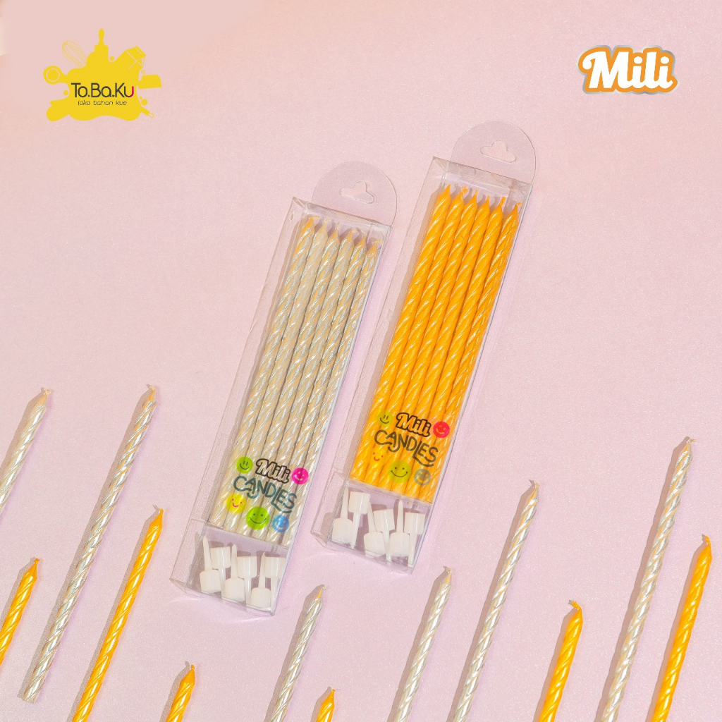 Jual Mili Stick Ulir Mika Candle (Pack isi 6pcs) | Shopee Indonesia