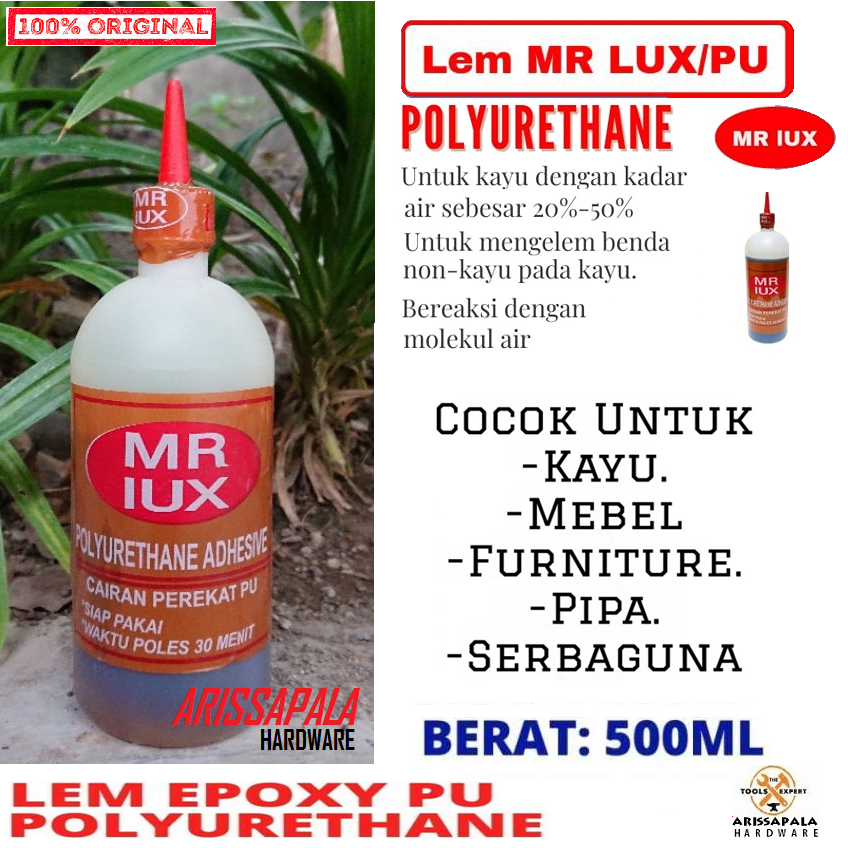 Jual Lem MR LUX Epoxy PU Lem Busa Madu Serbaguna Lem Kayu Basah ...