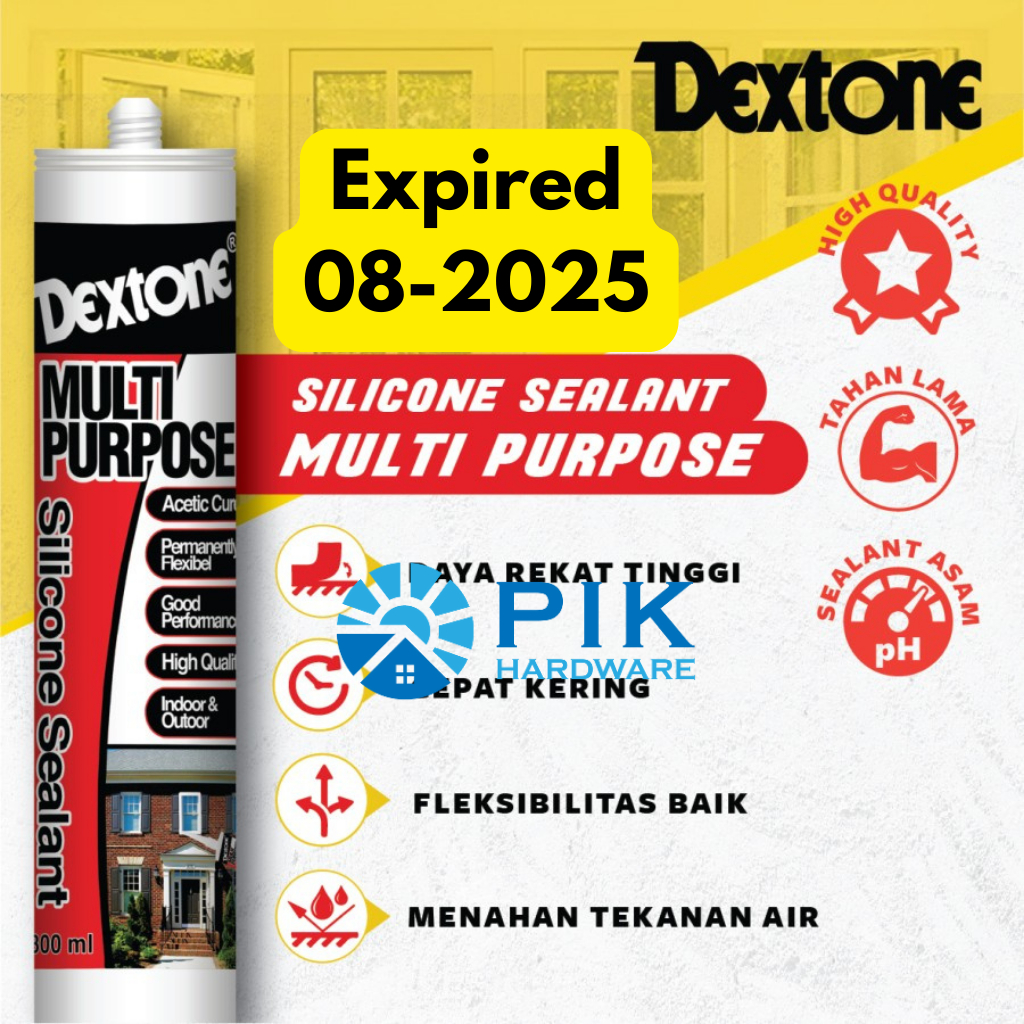Jual LEM SILICONE SEALANT DEXTONE MULTI PURPOSE BOTOL | LEM SILIKON ...