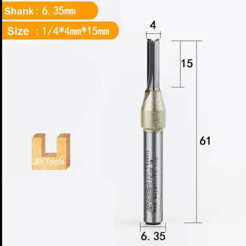 Jual Arden TCT Straight / Mata Router Kayu / Mata Profil Kayu - Shank 1 ...