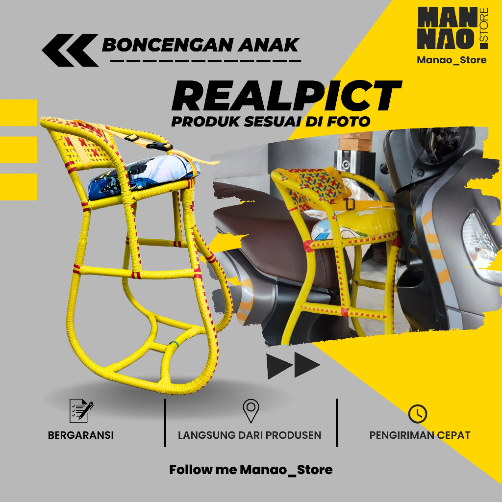 Jual (SALE) PAKET HEMAT Bangku Tempat Duduk Anak Kursi Rotan Boncengan ...