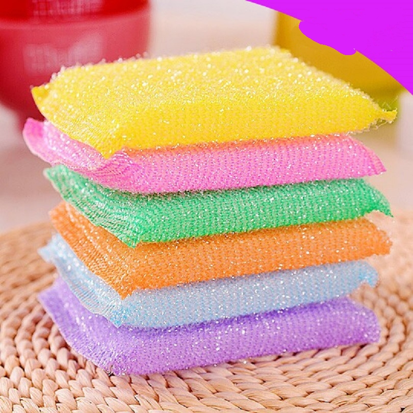 Jual Spons Cuci Piring Gelas Sendok Mini Sponge Busa Spon Warna Warni ...