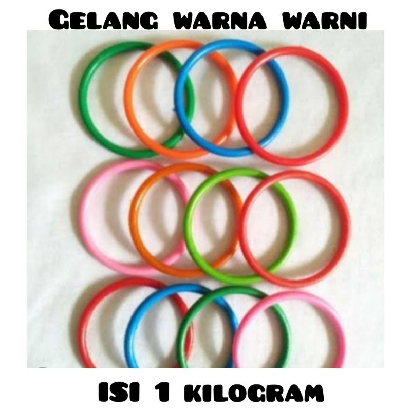 Jual MAINAN GELANG ANAK WARNA WARNI ( 1 KG ) / MAINAN GELANG ANAK MURAH ...