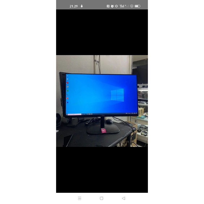 Jual monitor LED AOC 24 inch framlase second | Shopee Indonesia