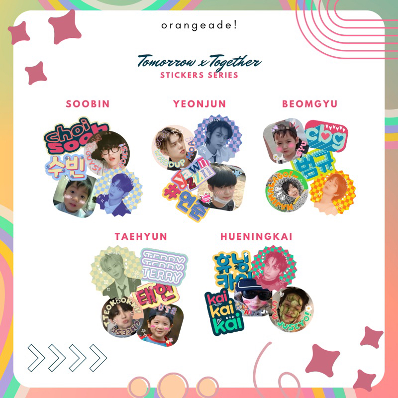 Jual [READY STOCK] TXT STICKERS (Stiker KPOP Fanmade Merch) | Shopee ...