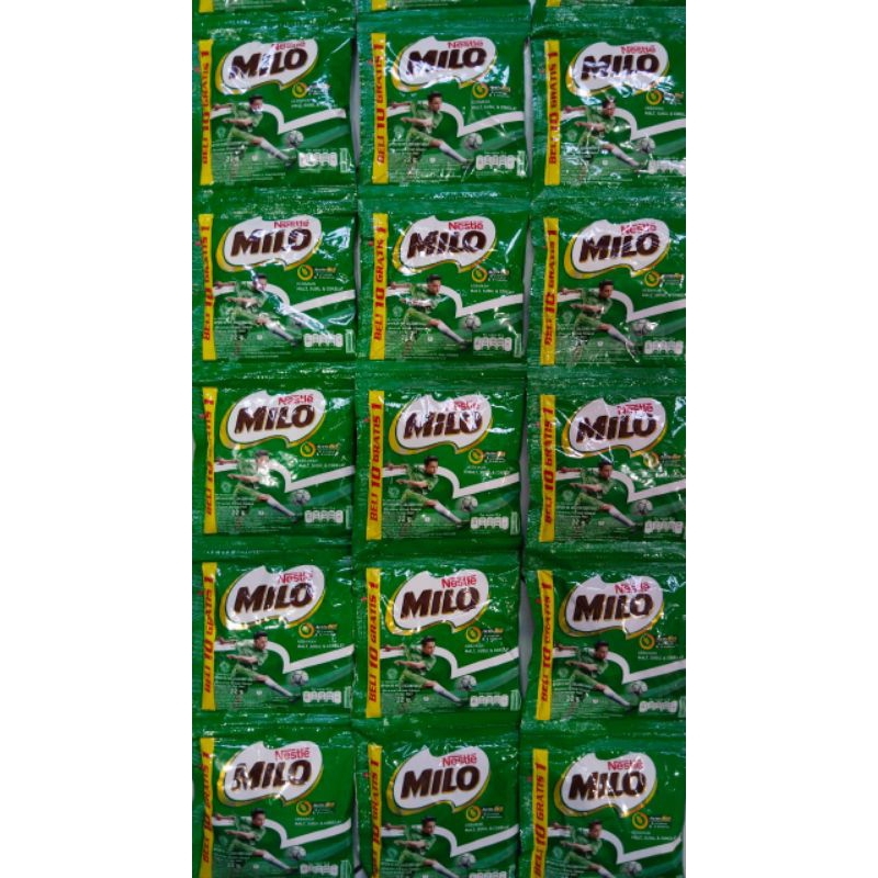 Jual Milo Active-Go Susu Bubuk Sachet 22 gr RENCENG (isi 10 pcs ...