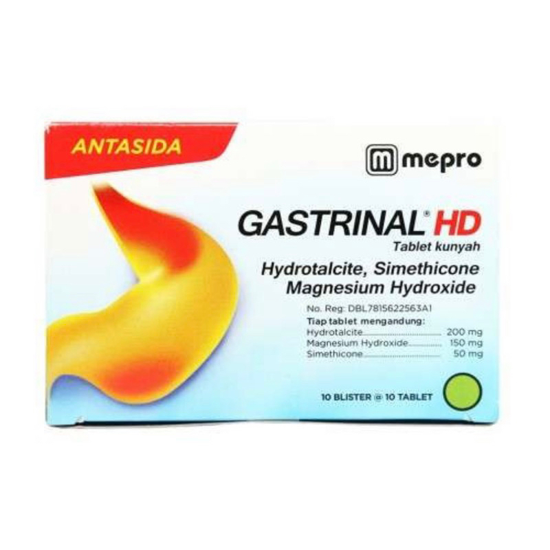 Jual Gastrinal HD strip 10 tablet ( obat maag perut kembung ) | Shopee ...