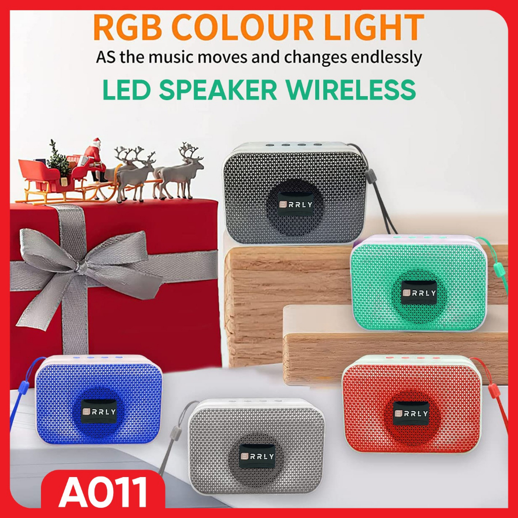 Jual Speaker A011 ERRLY Speaker Bluetooth TWS 2 IN 1 Portable LED RGB ...
