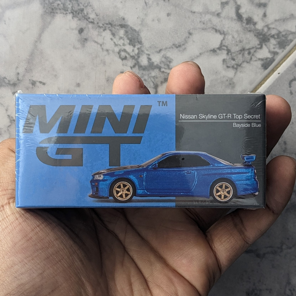 Jual Mini GT 531 Nissan Skyline GT-R Top Secret Bayside Blue | Shopee ...