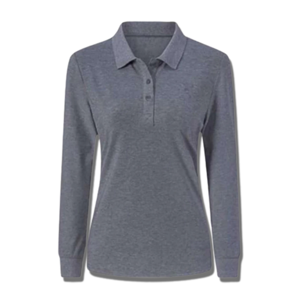 Jual Baju kaos polo lengan panjang / baju kaos polo pria dan wanita / baju kaos kerah lengan ...