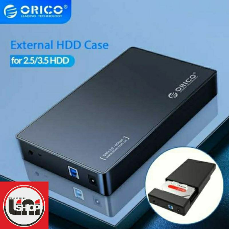 Jual Orico Case Hardisk Eksternal Hardisk PC Portable 3588US3 3,5" Sata Orico Enclosure Hardisk ...