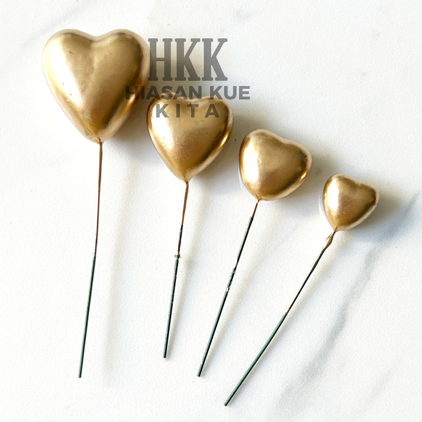 Jual Cake Topper Bola Ball Hati Heart Love Hiasan Kue Colorful Ball ...
