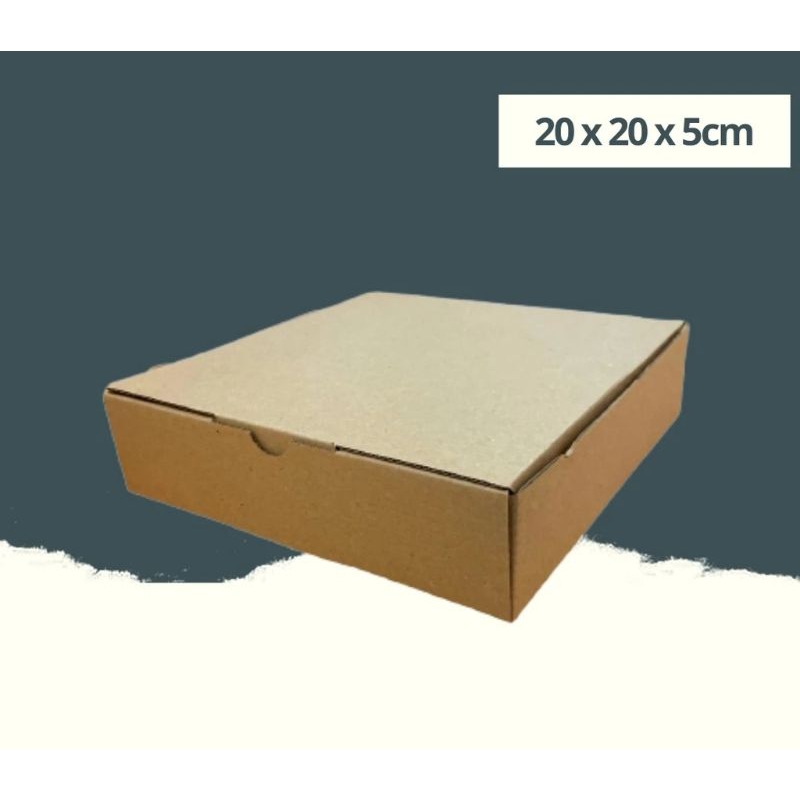 Jual kardus hampers kardus kado box, die cut kardus pizza 20x20x5 cm ...