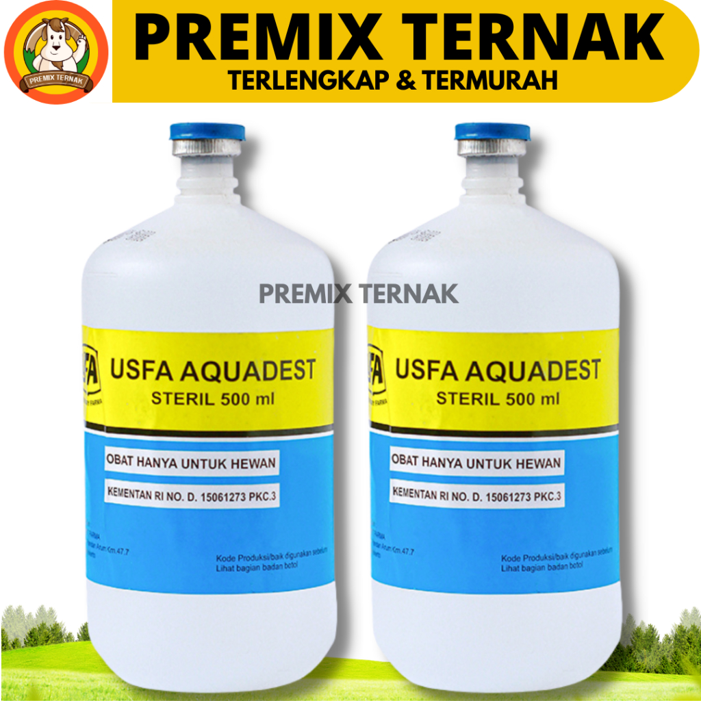 Jual USFA AQUADEST 500ml - Aquades Air Steril | Shopee Indonesia