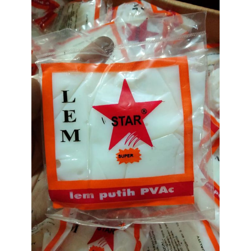 Jual lem kayu star isi 200 gr warna putih cepat kering kayu bambu ...