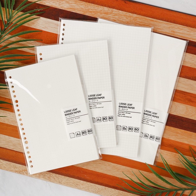 Jual Loose Leaf A4 B5 A5 Isi Binder 25 Lembar Kertas File Refill | Shopee Indonesia