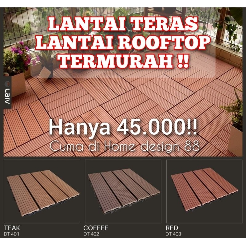 Jual lantai teras lantai rooftop decking wpc laiv decking tile laiv wpc ...