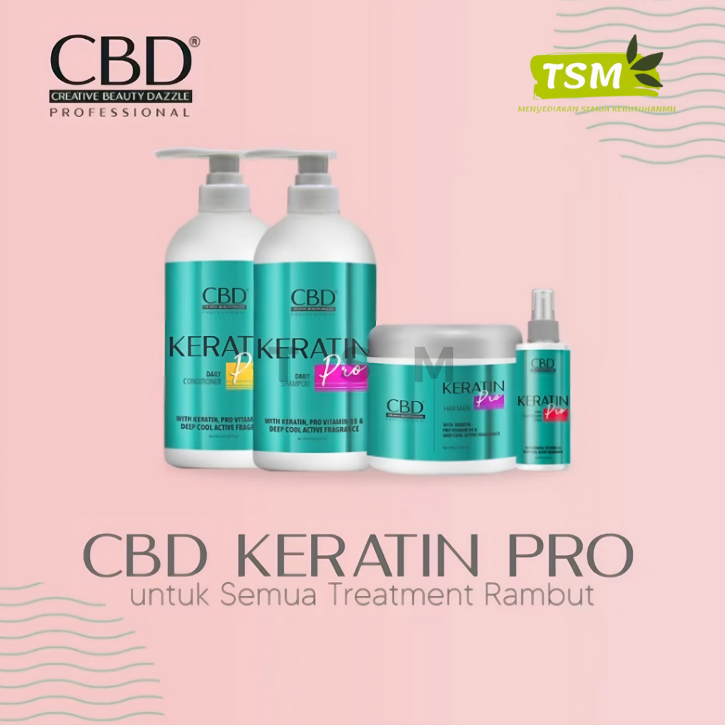 Jual Paket Set Hemat CBD Keratin Professional Pro Series Daily Use ...