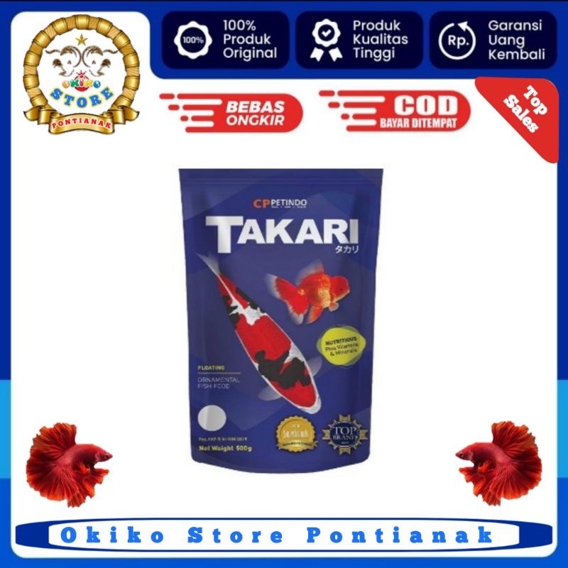 Jual MAKANAN IKAN HIAS TAKARI 500G PELET IKAN HIAS TAKARI 500G PAKAN ...