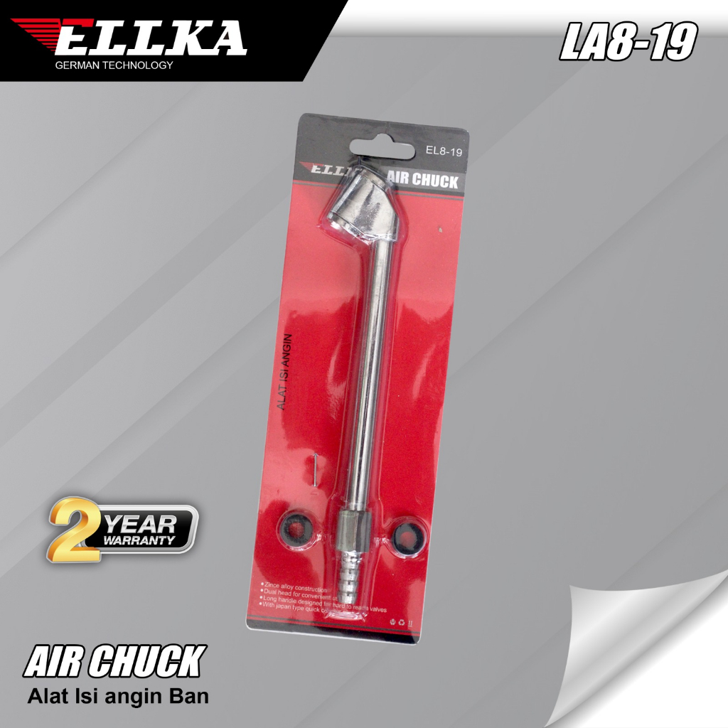 Jual elka promo!!! Isian Angin Ban Panjang Tire Chuck Air Kompresor Nepel / Coupler | Shopee ...