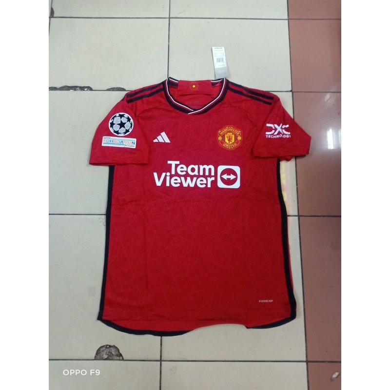 Jual JERSEY BOLA GO MU HOME FULL PATCH UCL 23/24 | Shopee Indonesia