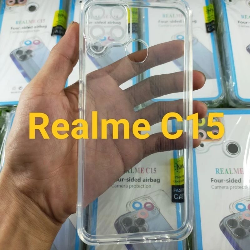 Jual SoftCase Casing Realme C15 Silikon Bening Clear Transparan ...