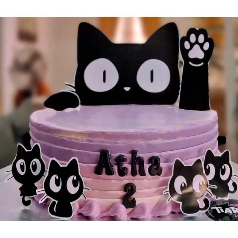 Jual Black cat kucing cake topper | Shopee Indonesia