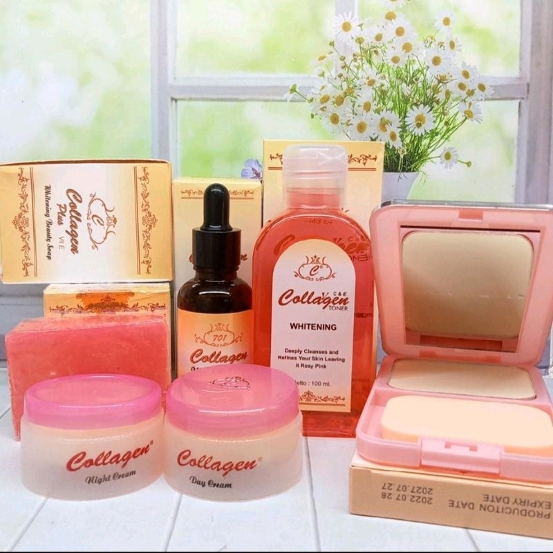 Jual Paket Collagen 6in1 + Bedak | Shopee Indonesia