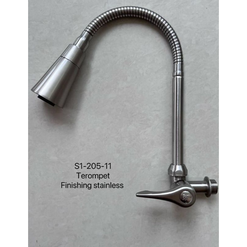 Jual KRAN ANGSA FLEXIBEL STAINLESS SUS 304 KERAN AIR CUCI PIRING DAPUR ...