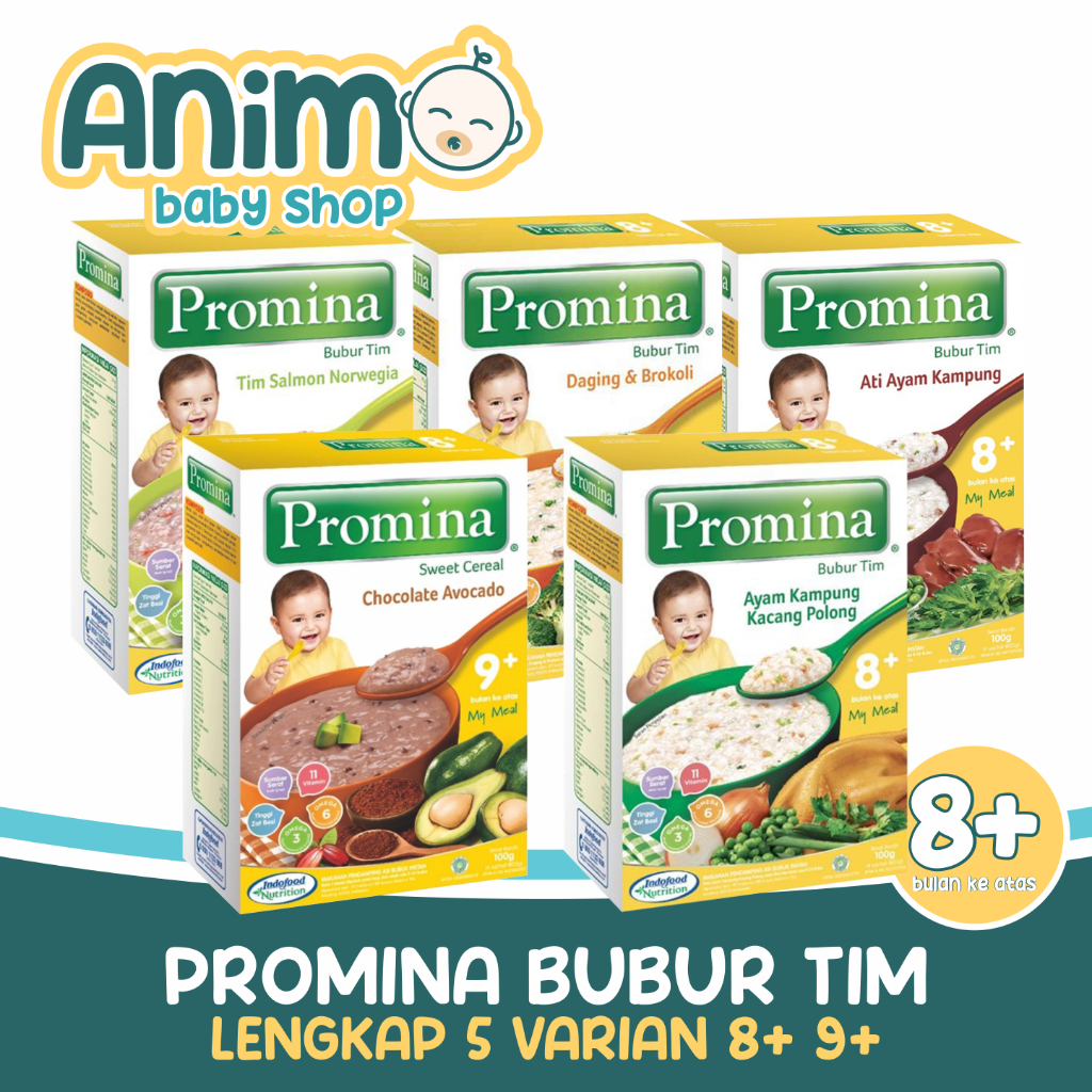 Jual PROMINA BUBUR TIM 8+ MPASI 6 VARIAN 100G BUBUR SWEET SEREAL BAYI ...