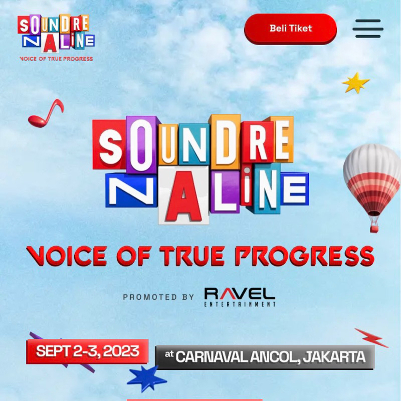 Jual Soundrenaline Ticket Day 1(Normal Entry) | Shopee Indonesia