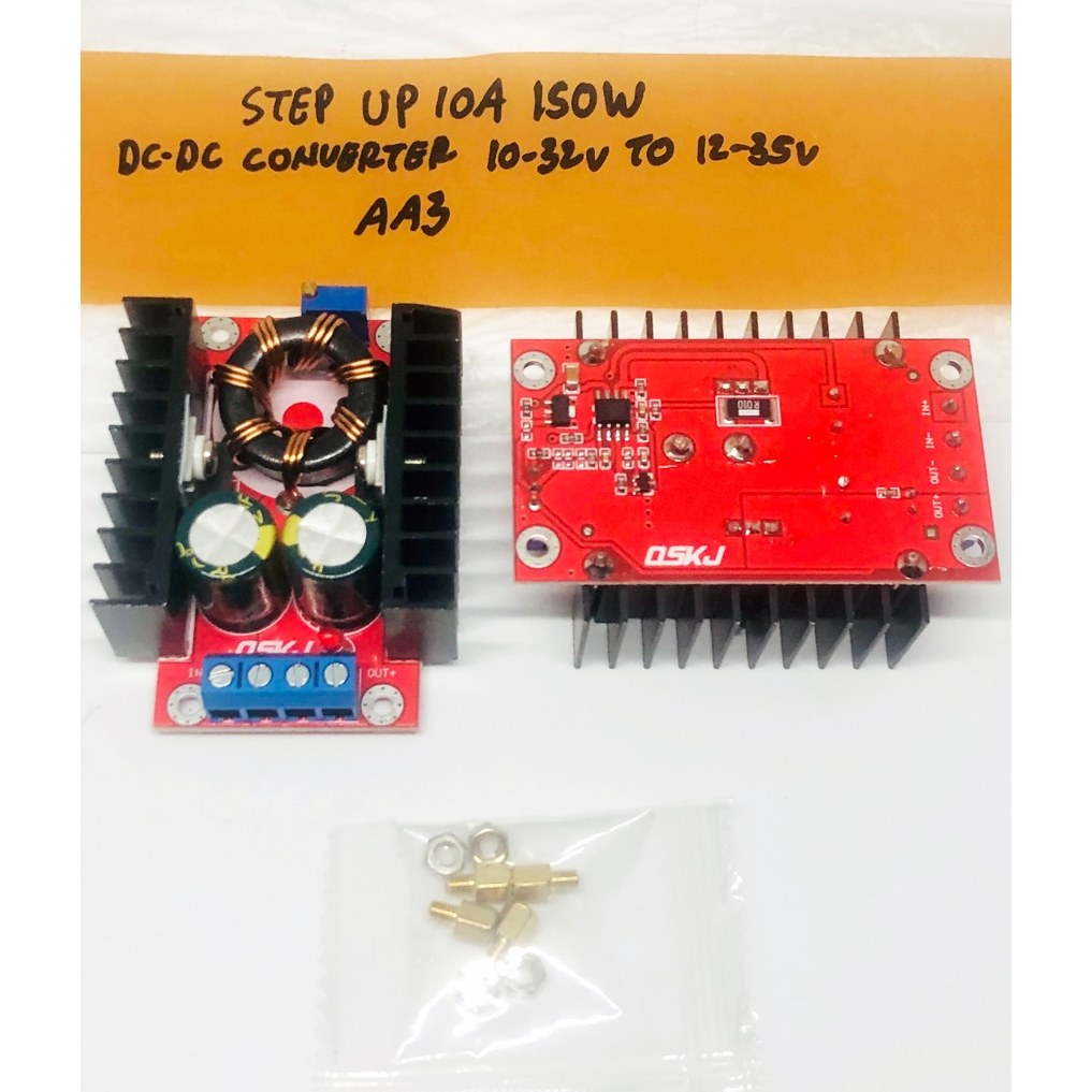 Jual DC-DC Converter Step Up 150W 10-32V to 12-35V 10A Power supply ...