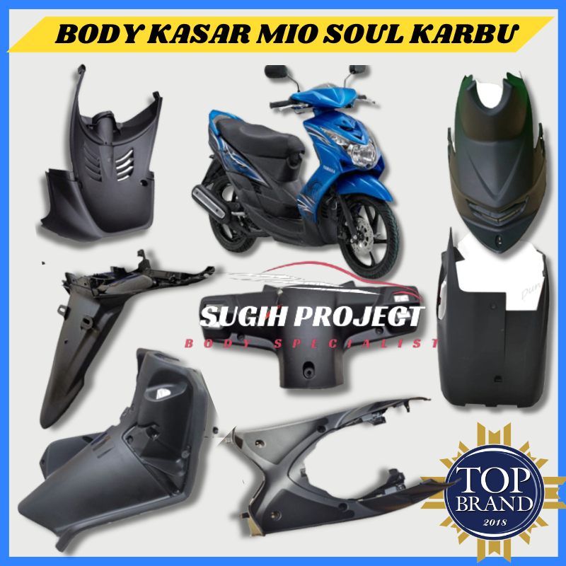 Jual COVER BODY KASAR YAMAHA MIO SOUL KARBU ECERAN/BODI KASAR MIO SOUL KARBU/COVER BODI MIO SOUL ...
