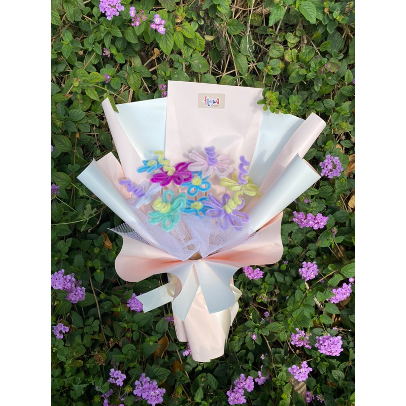 Jual Daisy Bloom | Buket Bunga Kawat Bulu | Pipe Cleaner FLowers ...
