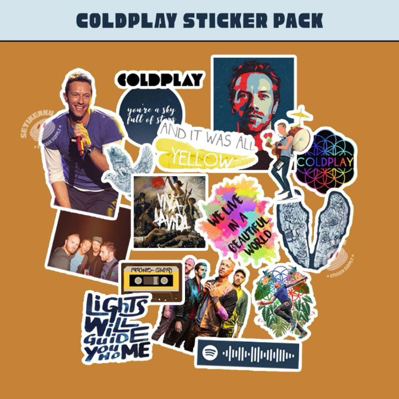 Jual Coldplay Sticker Pack A6 (16pcs) | Shopee Indonesia