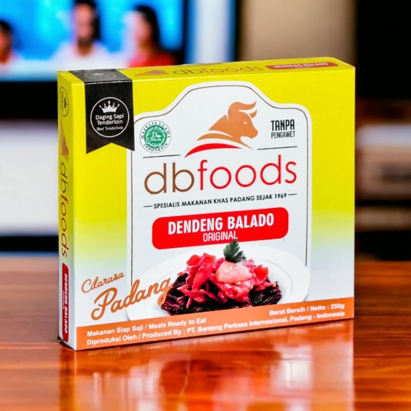 Jual DBFOODS Dendeng Balado Premium Siap Makan Praktis Asli Padang ...