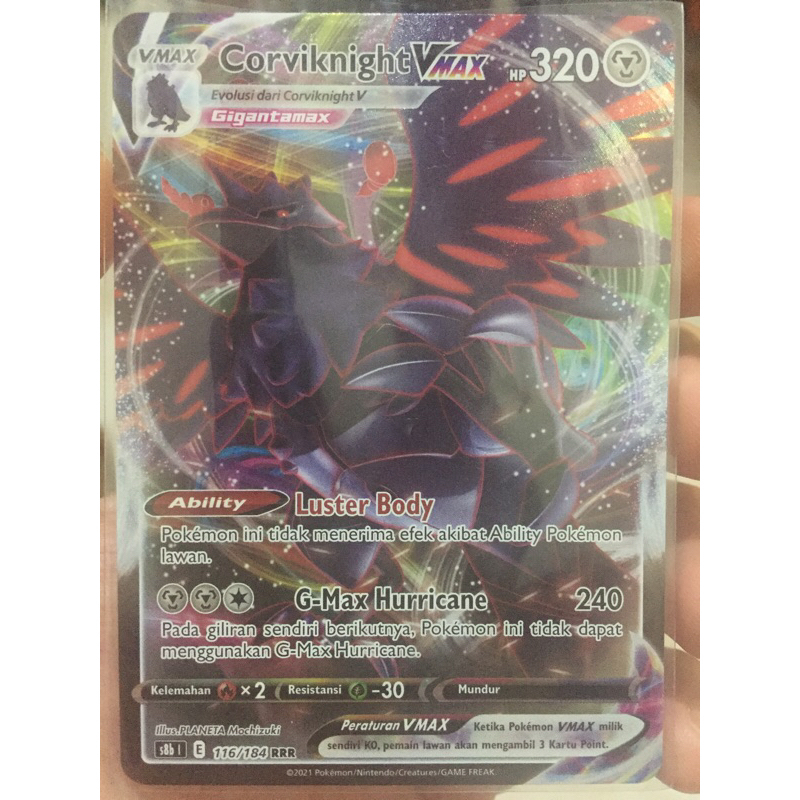 Jual KARTU POKEMON CORVIKNIGHT V DAN VMAX HOLO INDONESIA | Shopee Indonesia