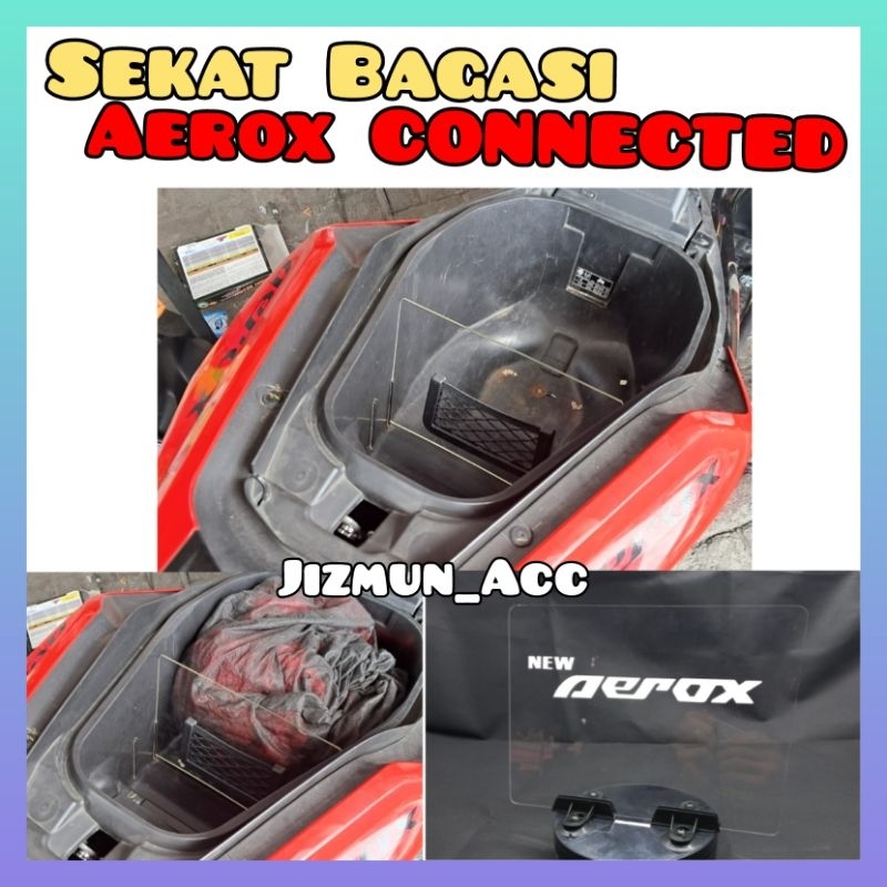 Jual Sekat Bagasi AEROX CONNECTED 2020 2021 2022 2023 Pemisah Bagasi ...