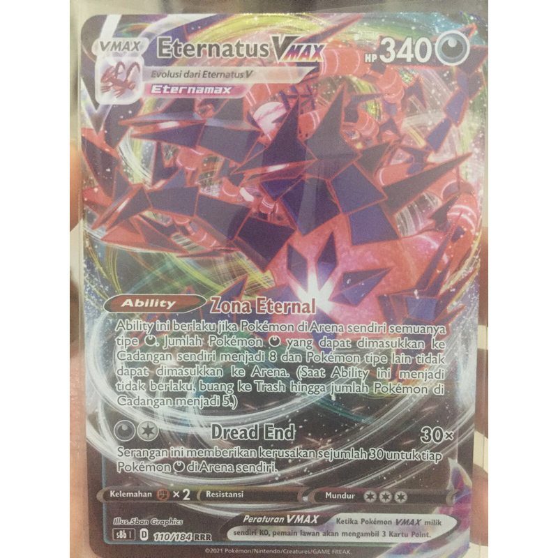 Jual POKEMON TCG ETERNATUS VMAX RRR INDONESIA HOLO ORIGINAL | Shopee ...