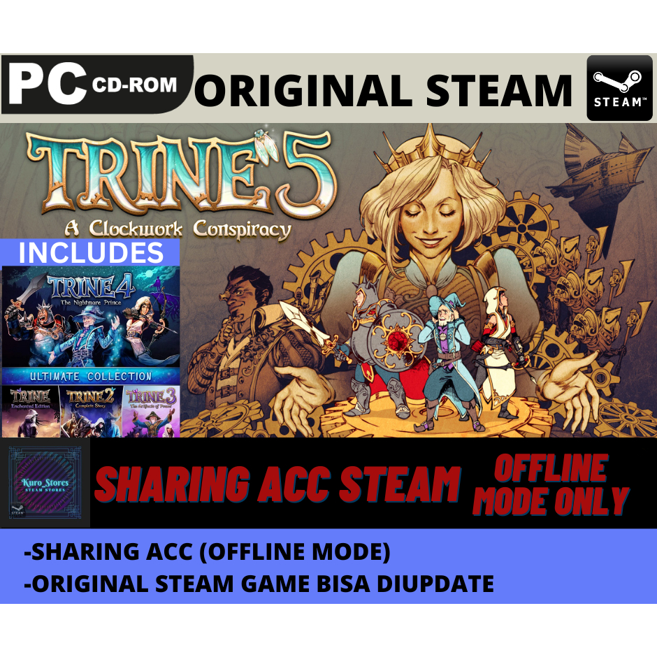 Jual Trine 5 A Clockwork Conspiracy + Trine Series PC Game Sharing ...
