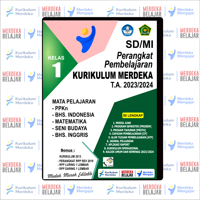 Jual Modul Ajar Lengkap Kelas 1 Kurikulum Merdeka Tahun 2023/2024 - CD RPP - Perangkat ...