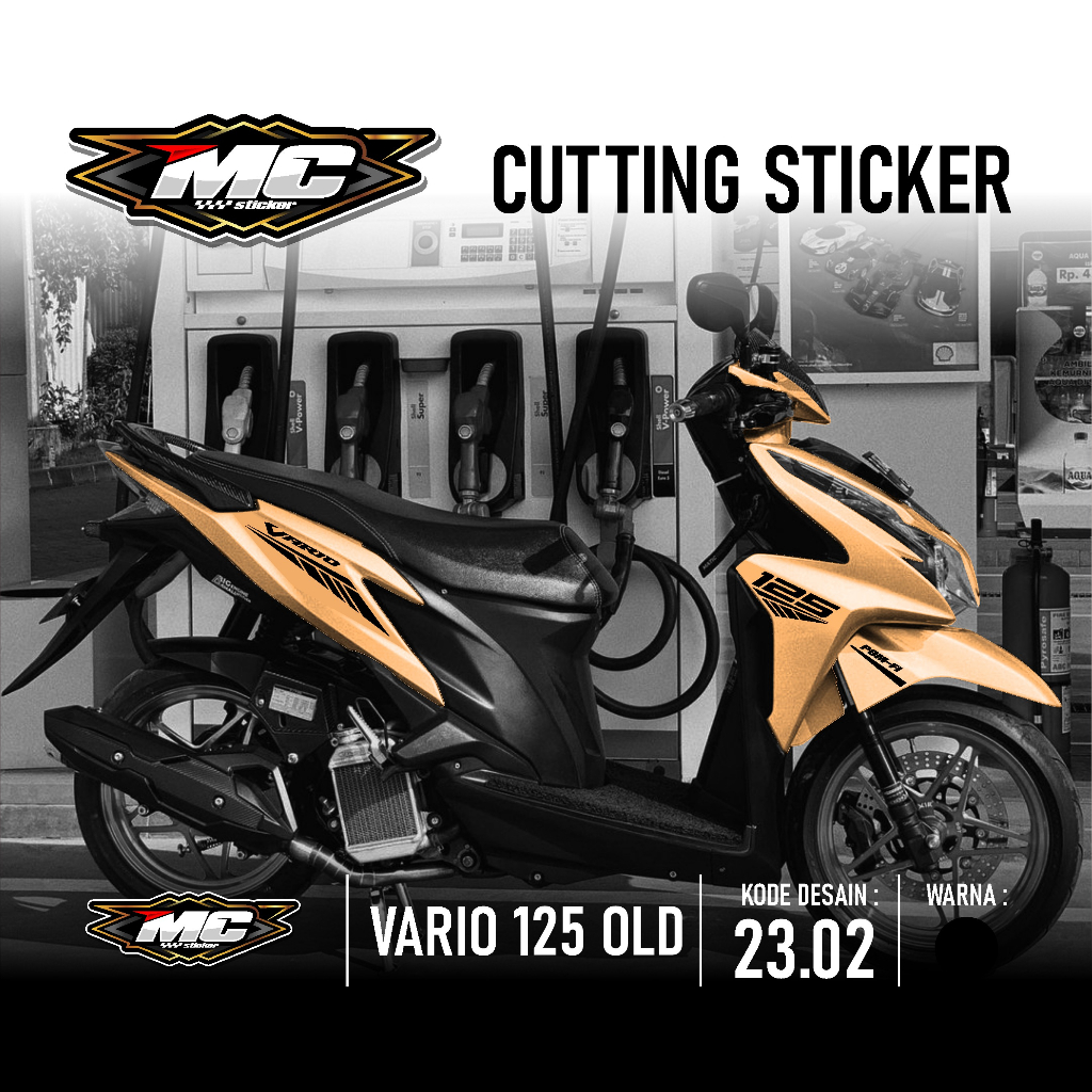 Jual ( COD ) Cutting Stiker Striping Variasi Vario 125 Old Click 125 i Mc Cutting Sticker Vario ...