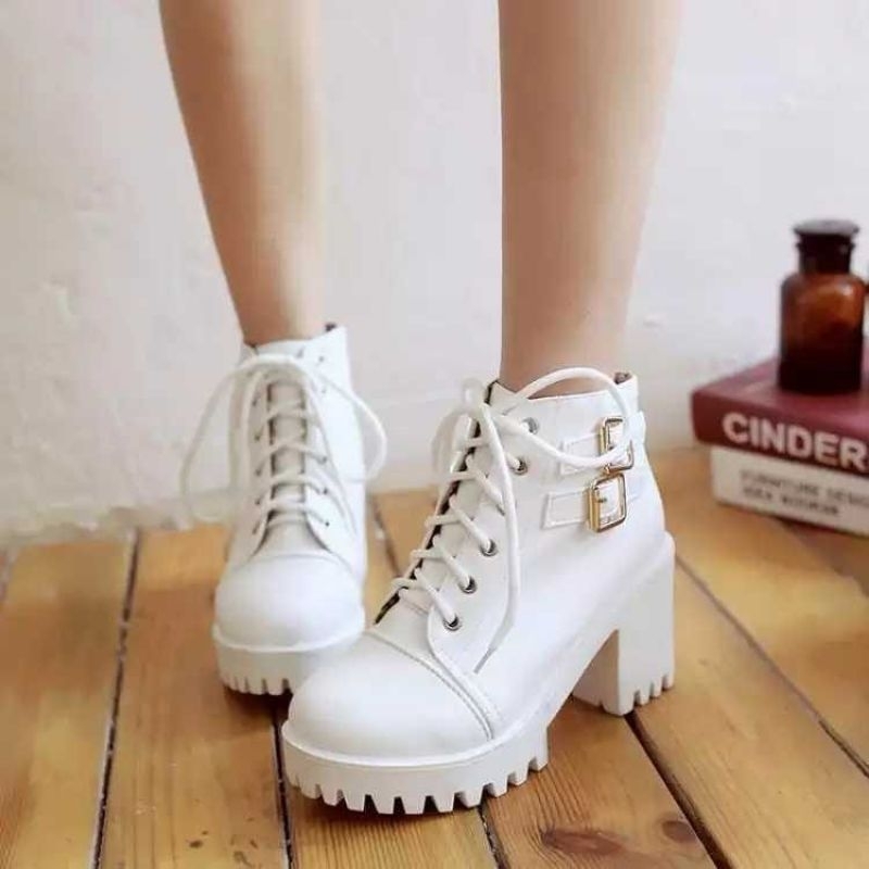 Jual Vazka22 Store Sepatu Boots Heels Wanita Best Seller Trendy-Sepatu ...